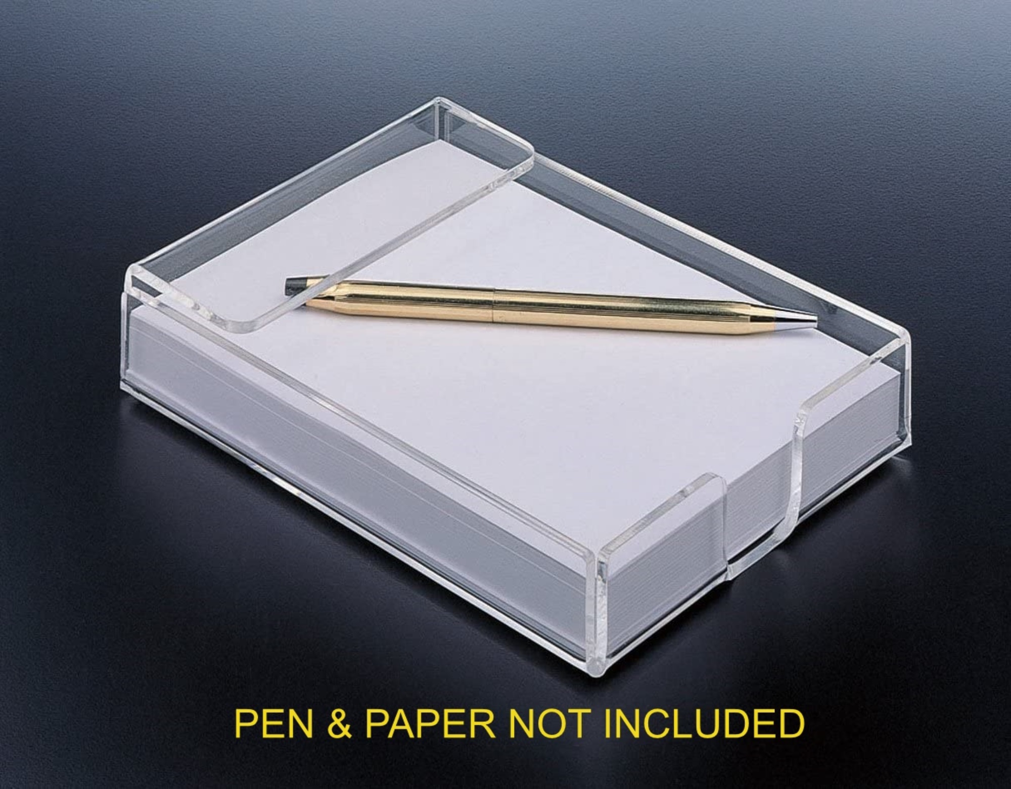 4X6 ACRYLIC NOTE PAD HOLDER (1-5) W/O PAPER | Notepad Holders ...