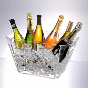 Angular Acrylic Beverage Party Tub (6-PACK) | Wine Coolers & Beverage ...