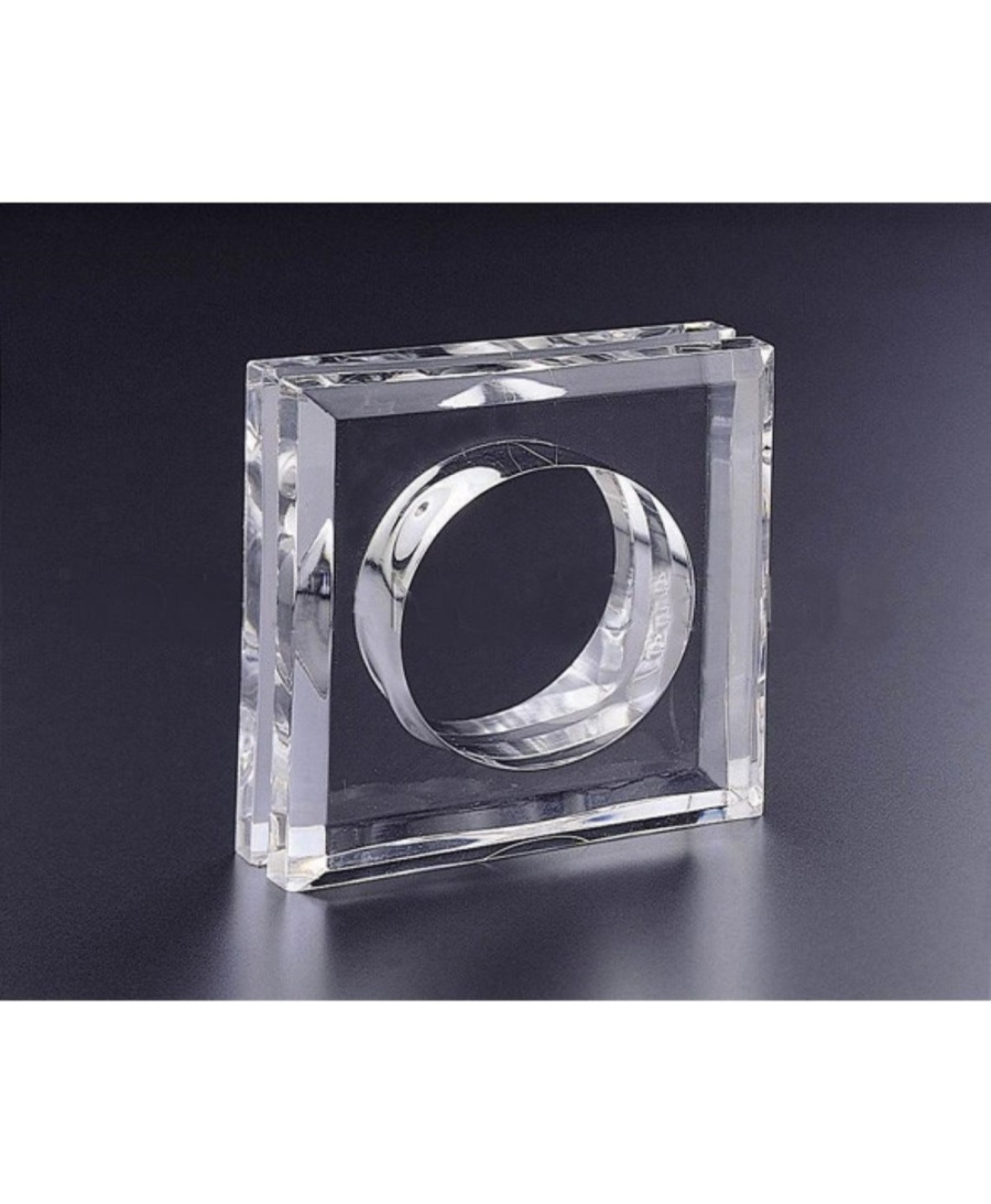 SQUARE ACRYLIC NAPKIN RING (12-PACK) | Napkin Rings-Kitchenware ...